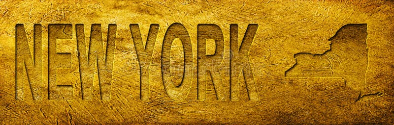 New York Grunge Gold Texture Stock Illustration - Illustration of ...
