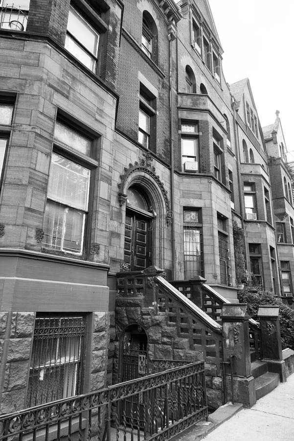 New York Harlem Buildings View Stock Photo - Image of historic, famous ...