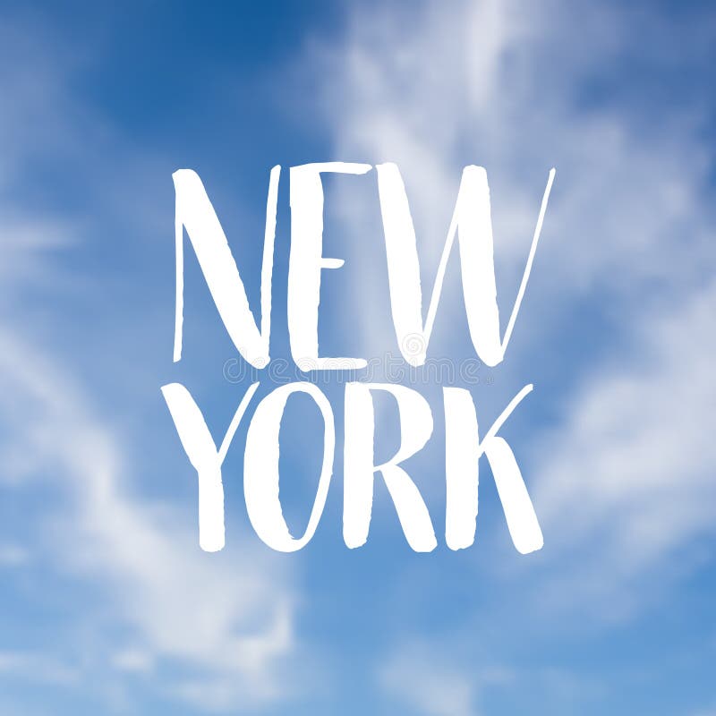 New York lettering. stock vector. Illustration of design - 120037801