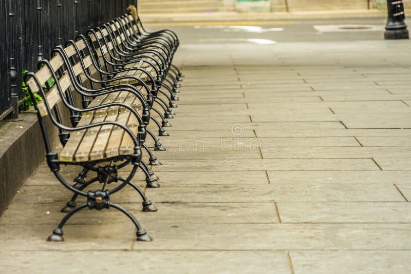 New York Manhattan bench stock image. Image of united - 151422559