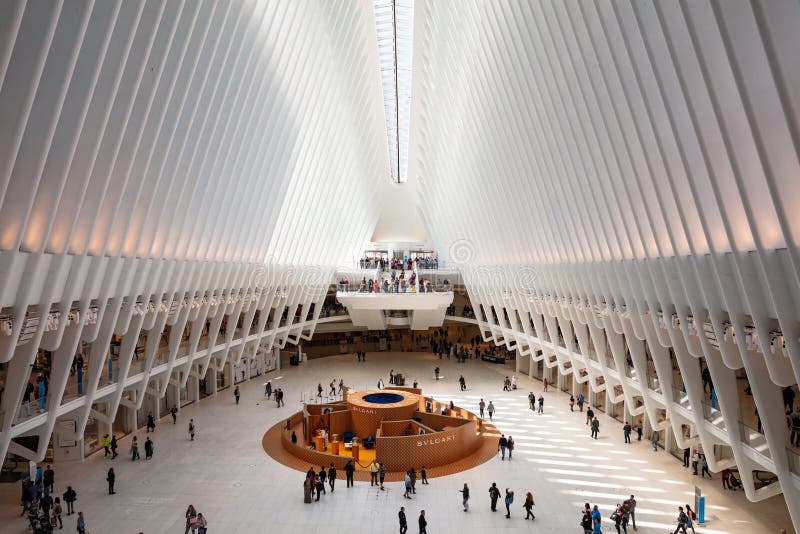 New York, Manhattan. Ground Zero, Main Hall, Interior View Editorial ...