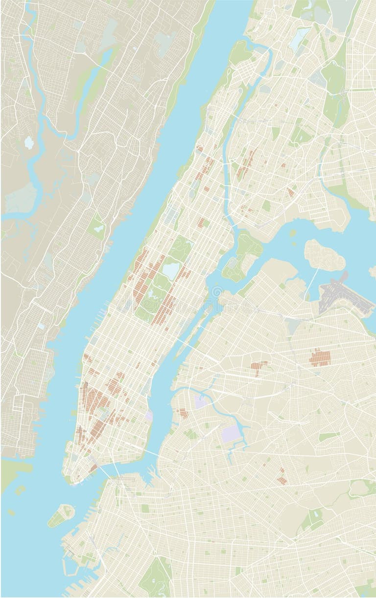 New York Map Manhattan Stock Illustrations – 1,096 New York Map ...