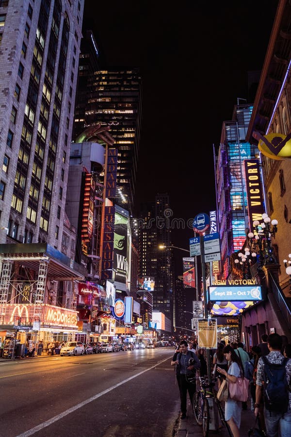 New York Street Travel Autumn Night And Day Free Editorial Image ...