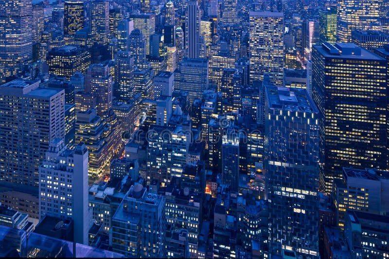 New York night scene stock image. Image of architecture - 68619383
