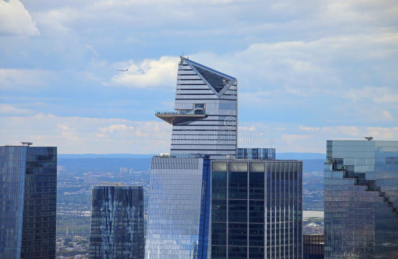 New York, NY, USA - August 27, 2025: . Famous Modern Skyscraper the EDGE with Its Protruding ...
