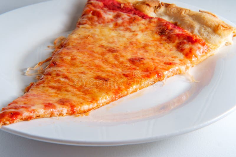 New York Plain Slice Pizza stock image. Image of mozzarella - 157702281