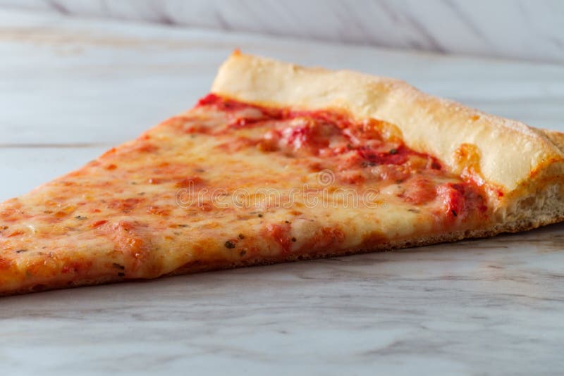 New York Plain Slice Pizza stock image. Image of greasy - 174495519