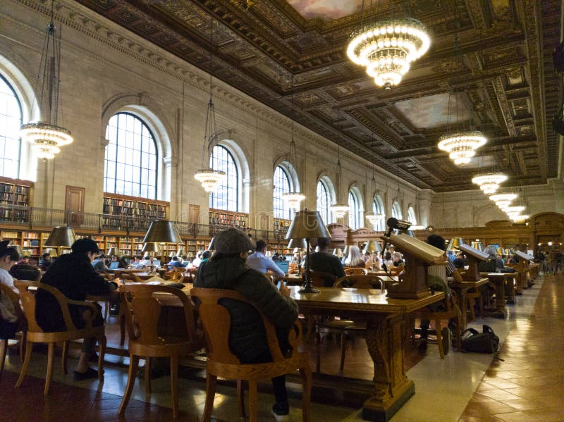 The New York Public Library Editorial Image - Image of exterior ...