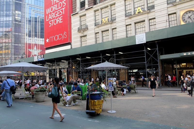 New York Shopping Area editorial stock image. Image of street - 20250274