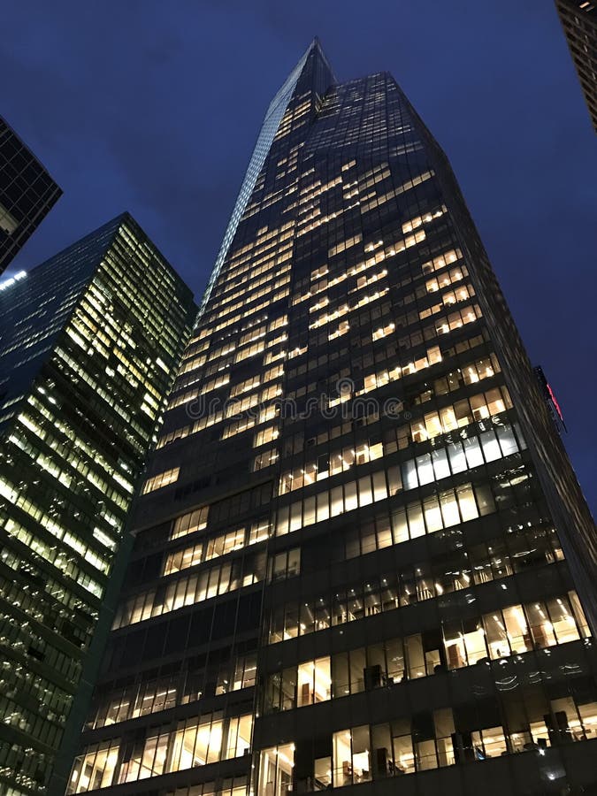 Sky Scraper at Night stock image. Image of stone, atlanta - 93431157