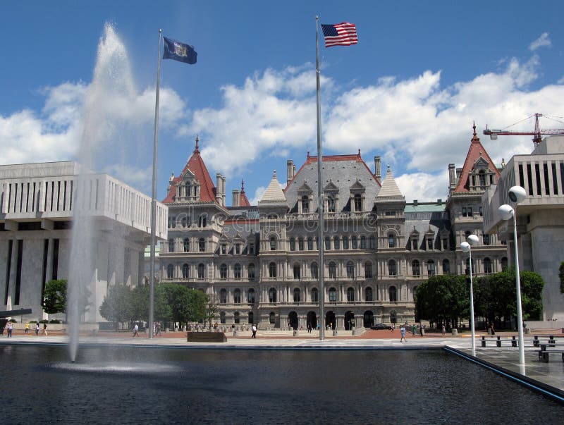 New York State Capital, Albany Stock Image - Image of public, building ...