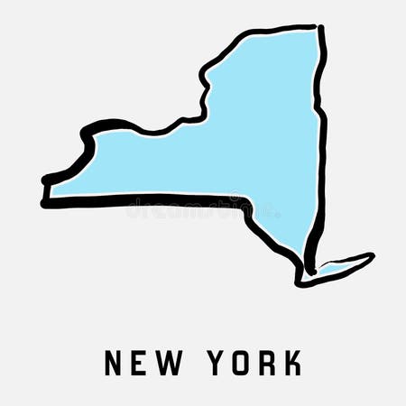 New York State Outline Stock Illustrations – 4,603 New York State ...