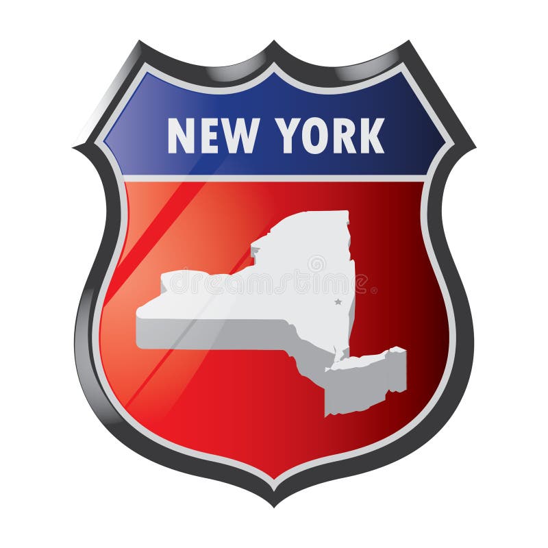 New York State. Vector Illustration Decorative Design Stock Vector ...