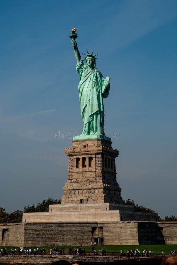 The Statue of Liberty II stock image. Image of tourists - 140651155