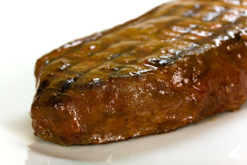 New York Steak- over plate stock photo. Image of dinner - 13384496