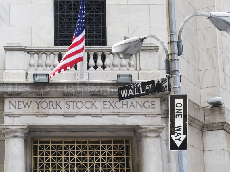 New York Stock Exchange editorial stock photo. Image of rate - 4616943