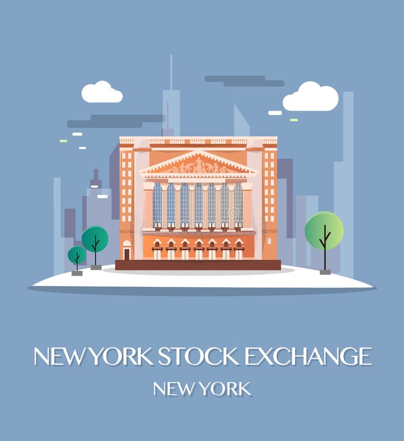 New York Stock Exchange.Vector Illustration. Editorial Photography ...