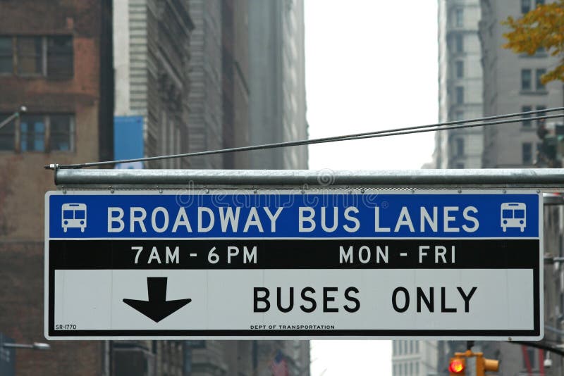 New York Broadway Street Sign Stock Photo - Image of york, performance ...