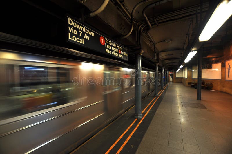 New York Subway Motion Blur Stock Image - Image of blur, city: 22598005
