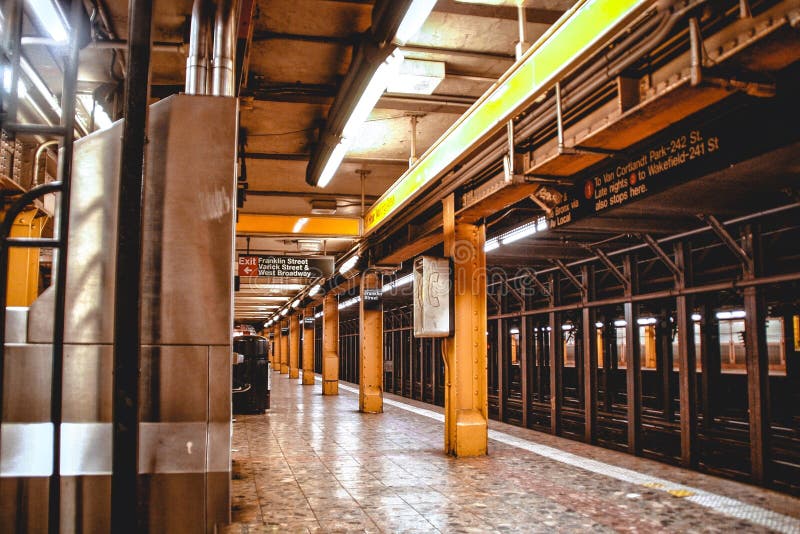 New York Subway Station stock photo. Image of building - 267070984