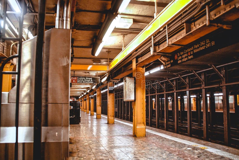 New York Subway Station stock photo. Image of building - 267070984
