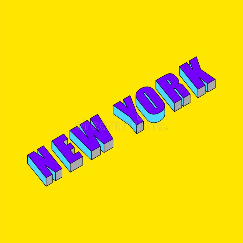 New York Typography Design Elements Stock Vector - Illustration of city ...