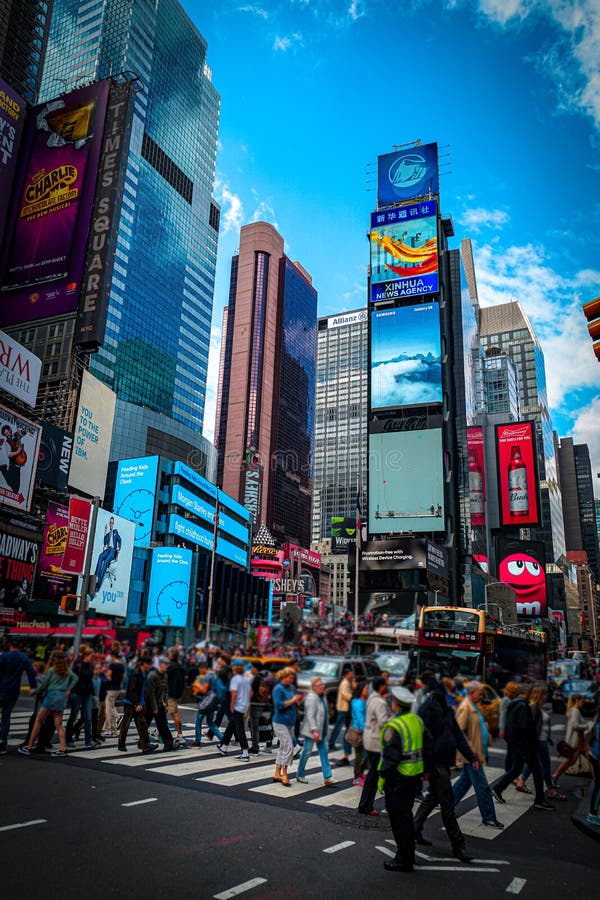 New York Times Square editorial stock photo. Image of york - 261489628