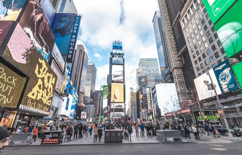 NEW YORK, UNITED STATES - Jan 05, 2020: Times Square Editorial Stock ...