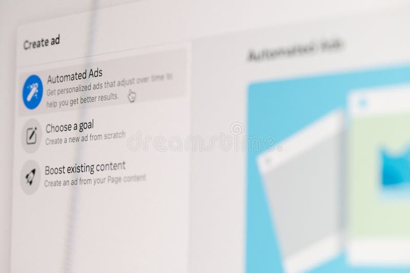 Create Automated Ads in Facebook Editorial Photo - Image of create ... Create Automated Ads in Facebook Editorial Photo - Image of create ...