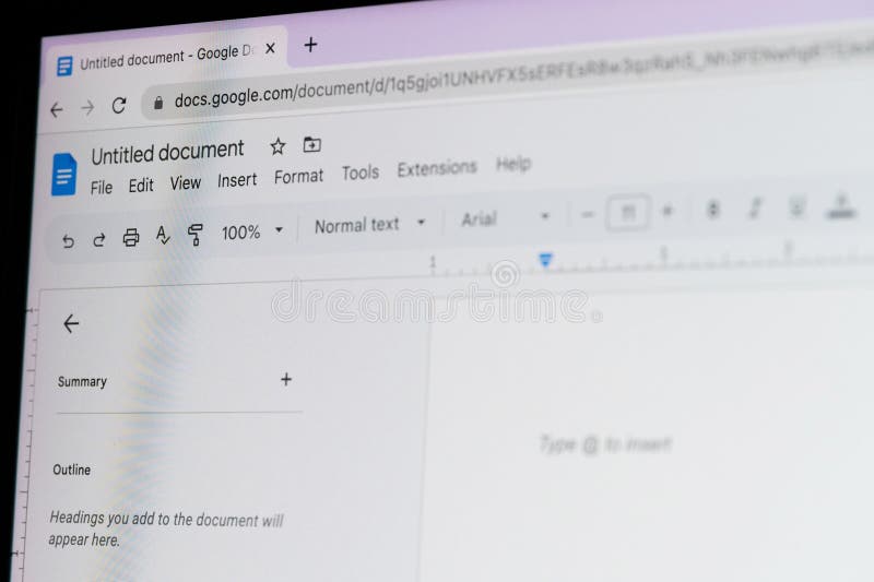 New Text Document in Google Docs Editorial Photo - Image of platform ...