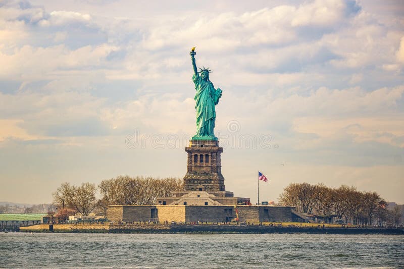 New York, USA - April 13, 2023: Statue of Liberty Stock Photo - Image ...
