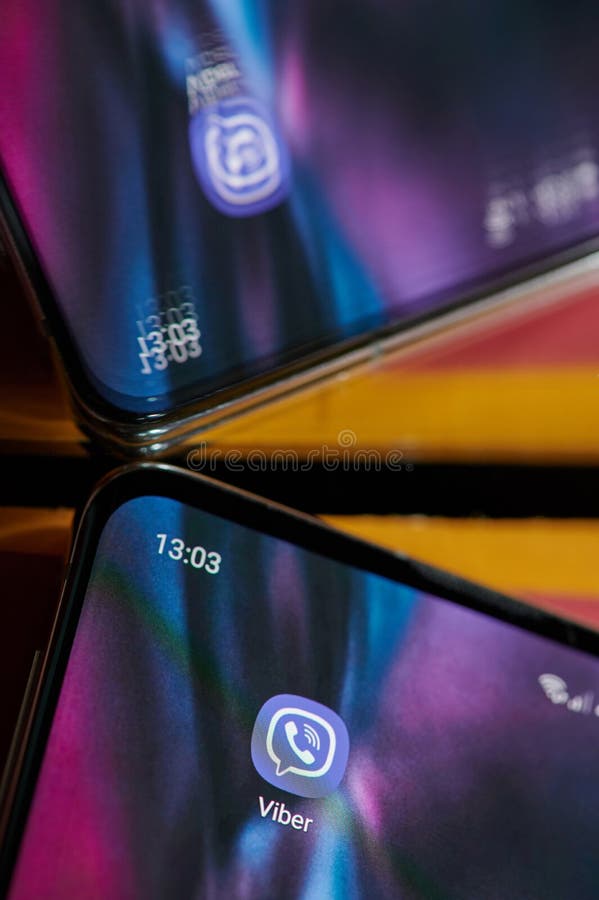 Installed Viber Application on Smartphone Editorial Photography - Image ...