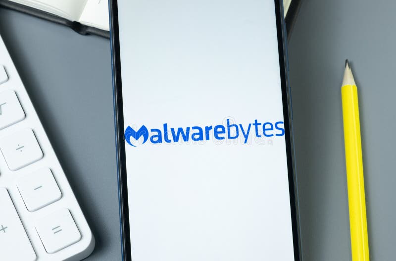 New York, USA - 30 August 2024: Malwarebytes Logo on Phone Screen ...