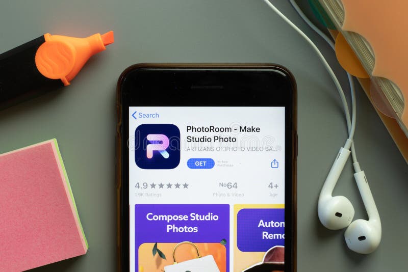 PhotoRoom Studio Photo Editor App Play Store Page on Smartphone on ... PhotoRoom Studio Photo Editor App Play Store Page on Smartphone on ...