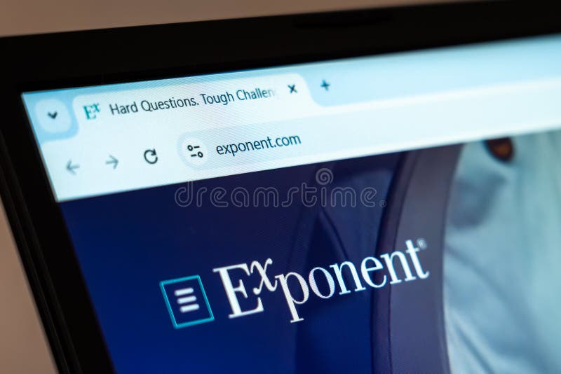 New York, USA - January 07, 2025: Exponent Website Displayed on ...