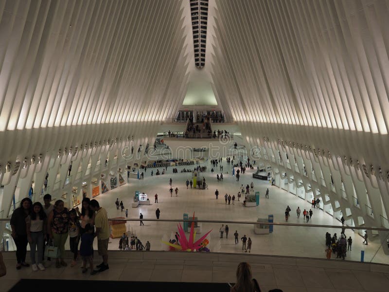 Interior of the Oculus during the Evening. Editorial Stock Image ...