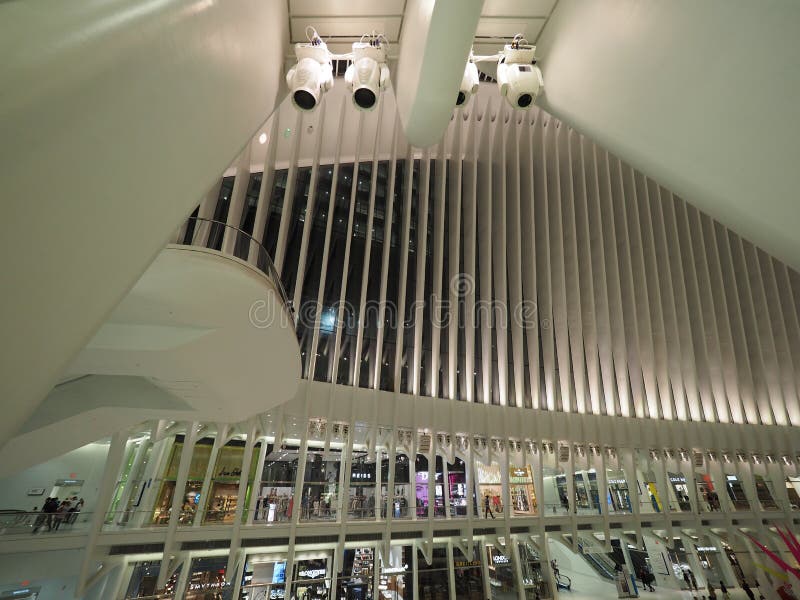 Interior of the Oculus during the Evening. Editorial Stock Photo ...