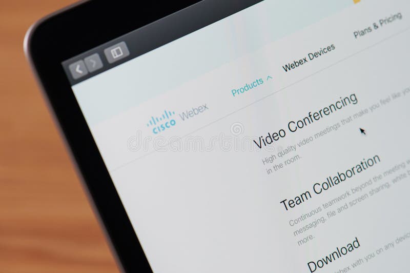 Cisco Webex Video Conferencing Editorial Stock Image - Image of ...
