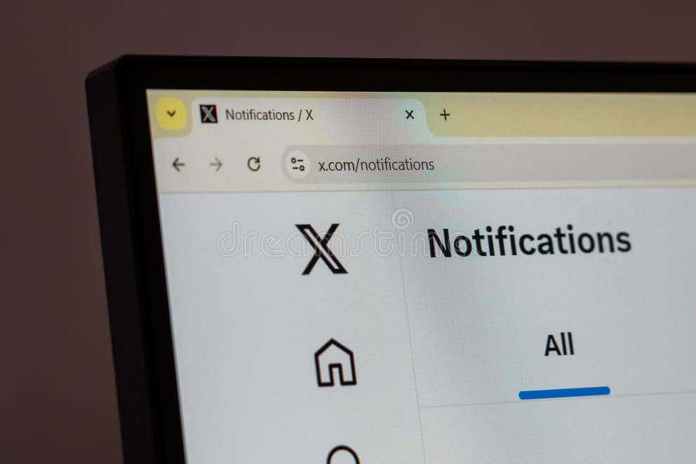 New York, USA - March 17, 2025: X Social Media Notifications Page Open ...