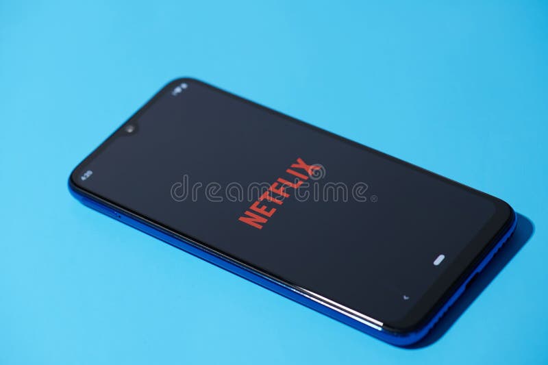 Netflix Mobile Menu Application Editorial Stock Image - Image of online ...