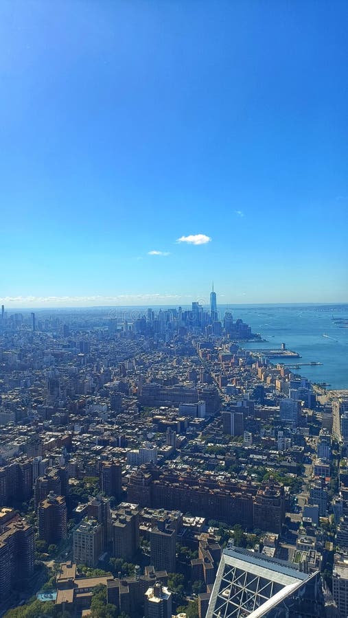 New York View from the Top of the World Trade Center Observatory ...