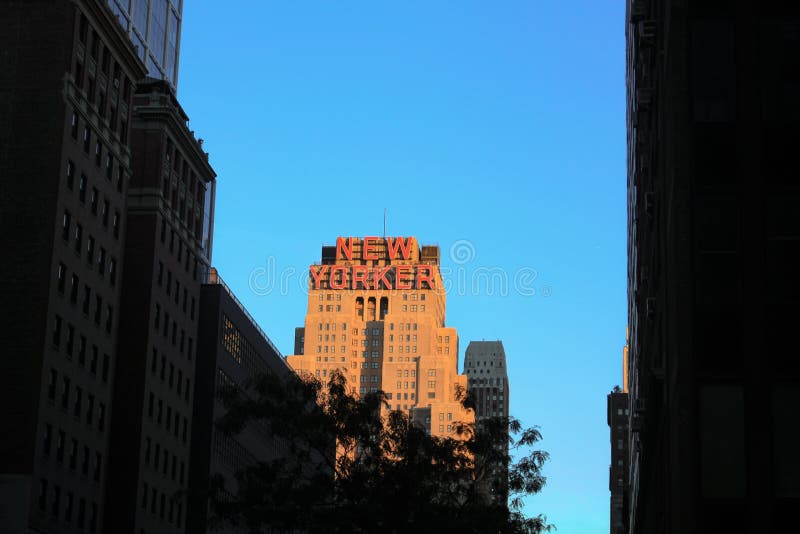 New Yorker building editorial stock image. Image of lovenewyork - 165683584