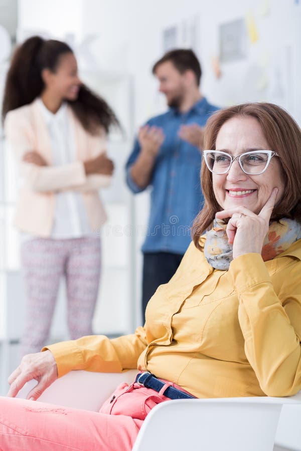 Young interns at office stock photo. Image of internship - 54460600