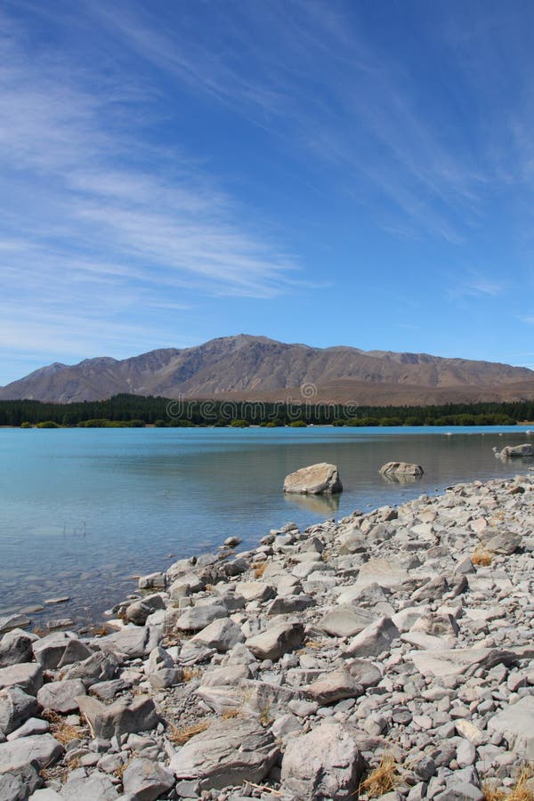 Lake Pukaki, Hydro Power Station, New Zealand Stock Photo - Image of ...