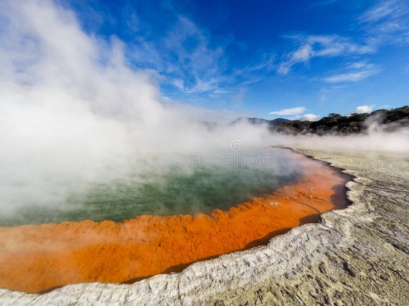 New Zealand acid pool stock image. Image of thermal, water - 85241205