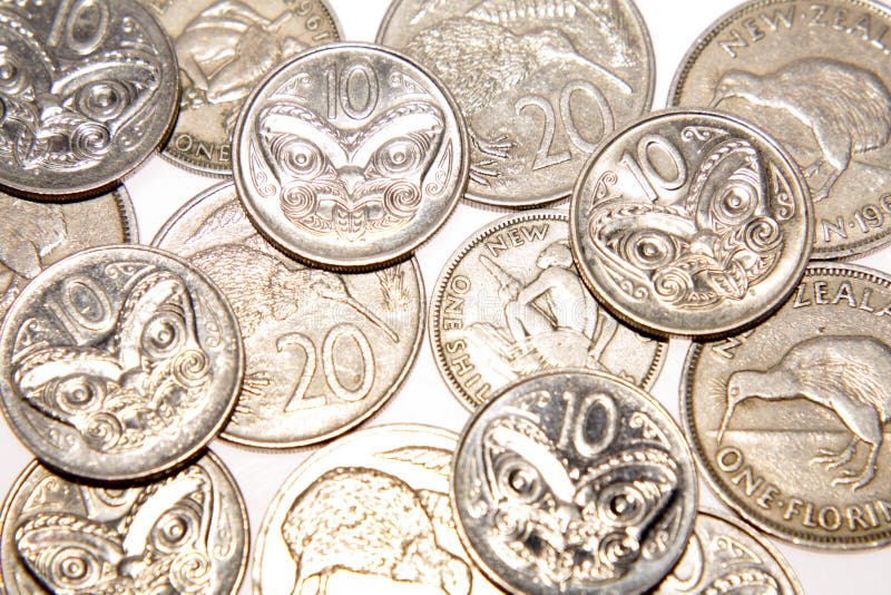 New Zealand coins stock image. Image of cash, financial - 7141213
