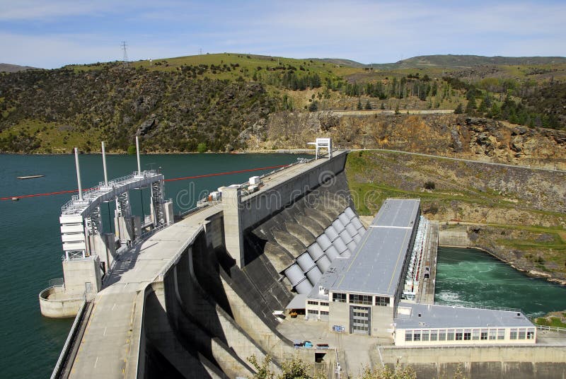 Hydro Dam, New Zealand. stock photo. Image of electricity - 27488