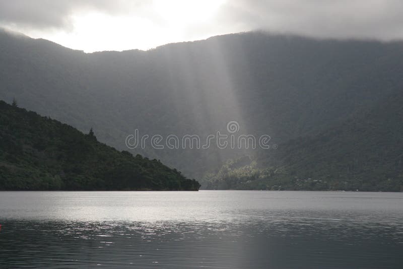 New Zealand Light Rays stock photo. Image of beautiful - 31197266