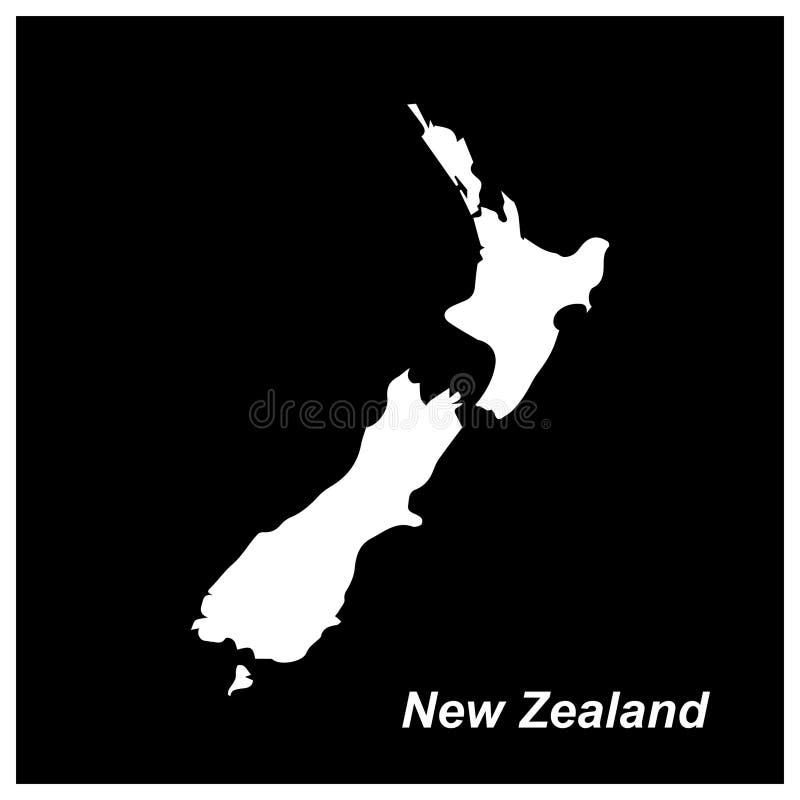 New zealand map stock vector. Illustration of white - 338071563