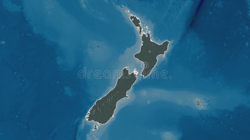 Overview Map of the New Zealand Coromandel Peninsula Stock Vector ...